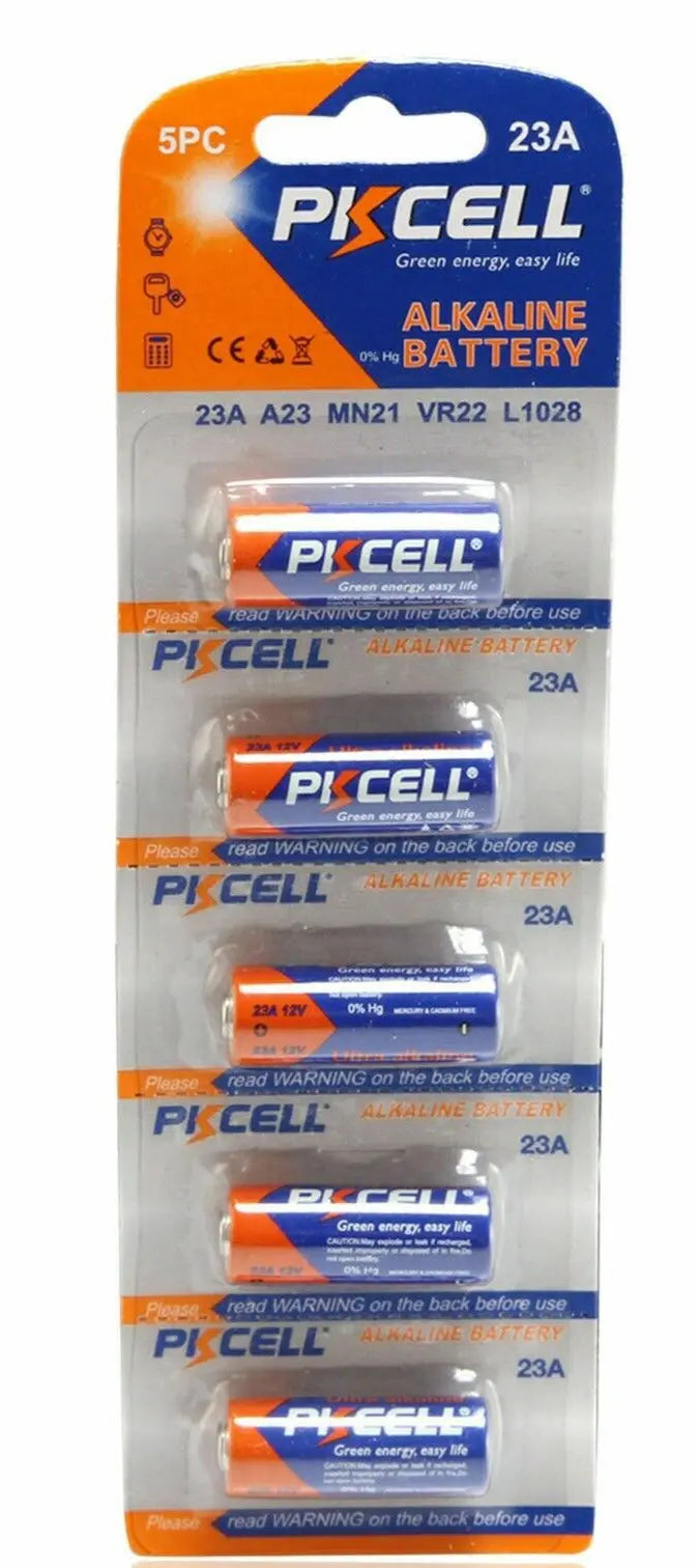 PKCell 23A 21/23 A23 23A 23GA 12V Alkaline Battery — JUST BATTERIES ...