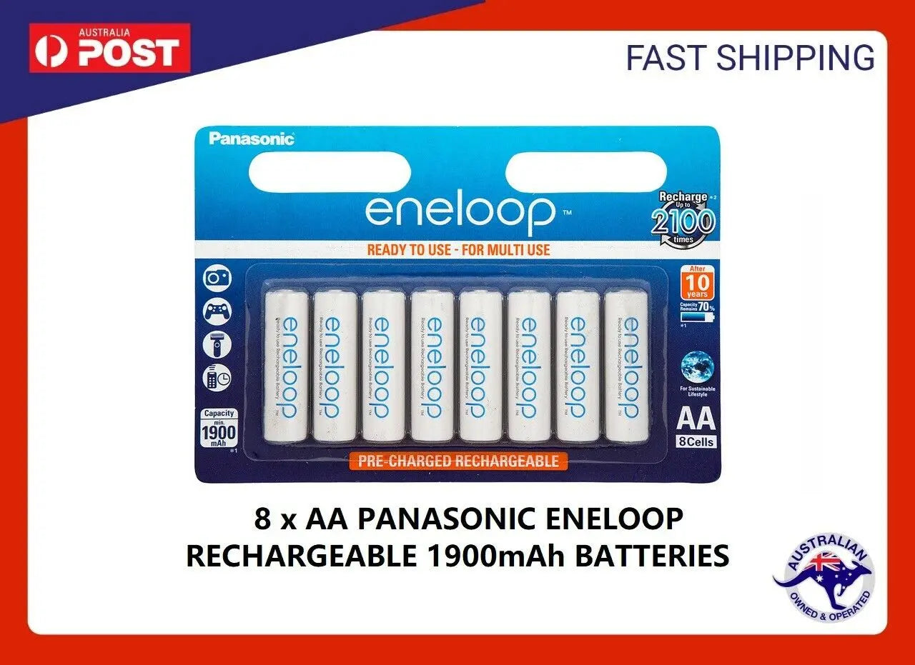 Rechargeable AA Batteries and Charger — JUST BATTERIES AUSTRALIA