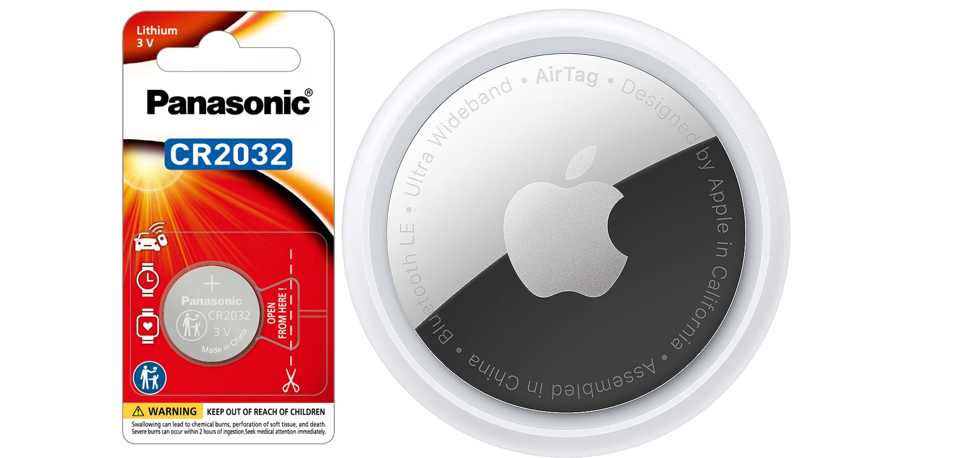 CR2032 Replacement battery for Apple Airtag by Panasonic — JUST ...
