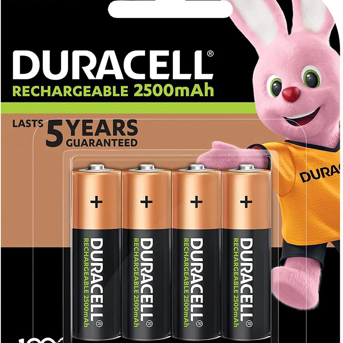 Duracell Rechargeable AA 2500mAh 4 Pack Batteries — JUST BATTERIES ...