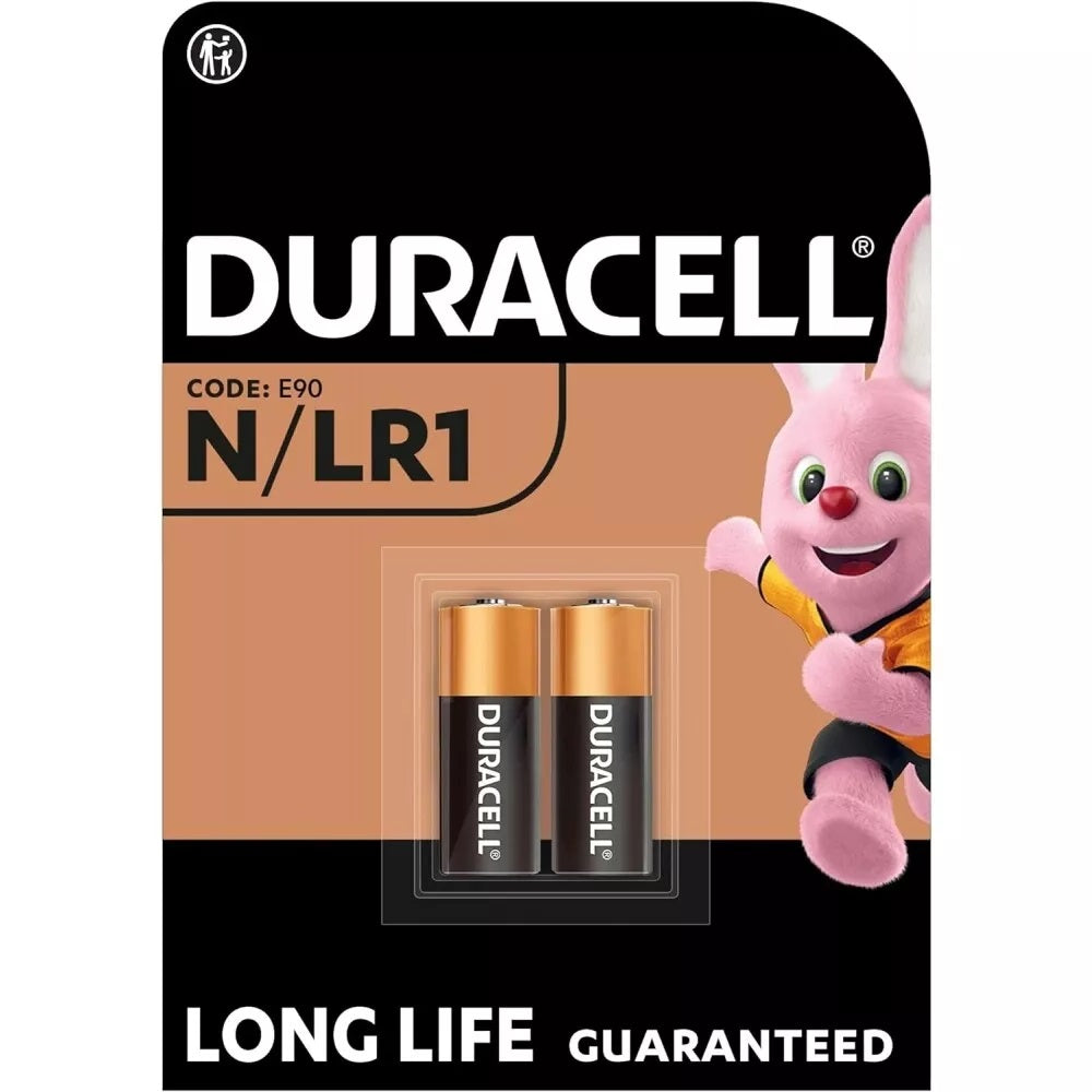 Duracell N LR1 E90 1.5V Alkaline Battery Size Pack of 2 — JUST ...