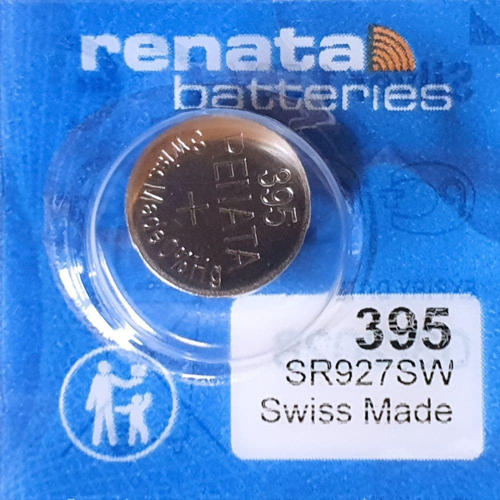 RENATA 395 SR927SW Watch Battery | Swiss Made Silver Oxide 1.55V — JUST ...